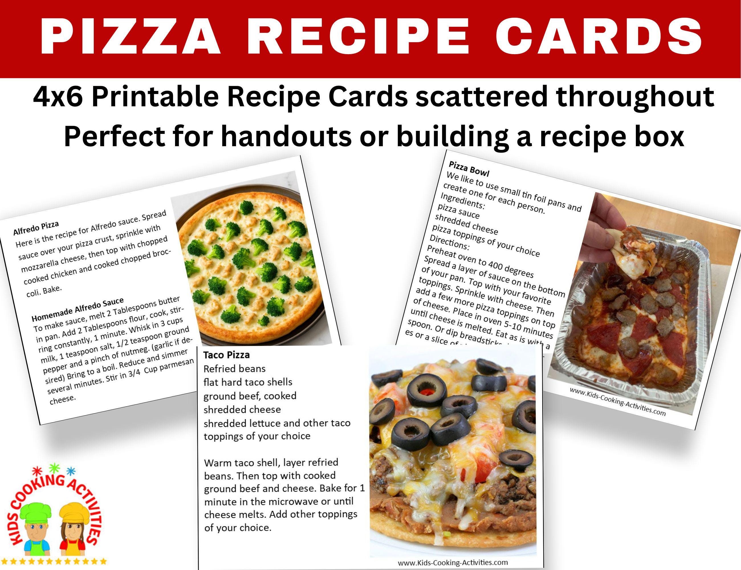 Pizza Kids Cooking Camp: Fun Recipes & Activities (digital Download) - Etsy
