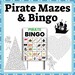 Printable Mazes Games for Kids With a Pirate Theme and 16 Pirate Theme ...