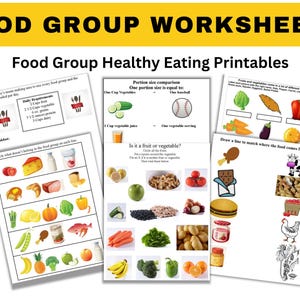 Food Group Activities & Worksheets: Healthy Eating Printables (37 Pages ...