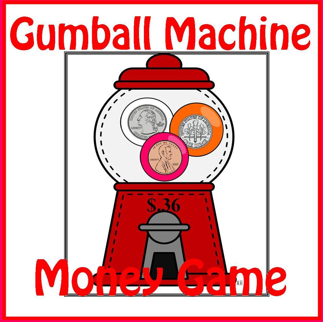 Gumball Machine Counting Coins Money Math Game Printable - Etsy Canada