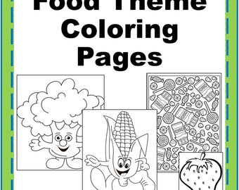 14 Page Printable Food Coloring Sheets for Toddlersfun Learning ...