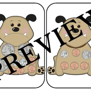 Find a Dog a Bone Money Math Game – Printable Coin Counting Activity ...