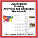 USA Regional Cooking Activities and Geography Worksheets-pies Across ...