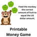 Feed the Monkey Money Game – Printable Coin Counting & Value Matching ...