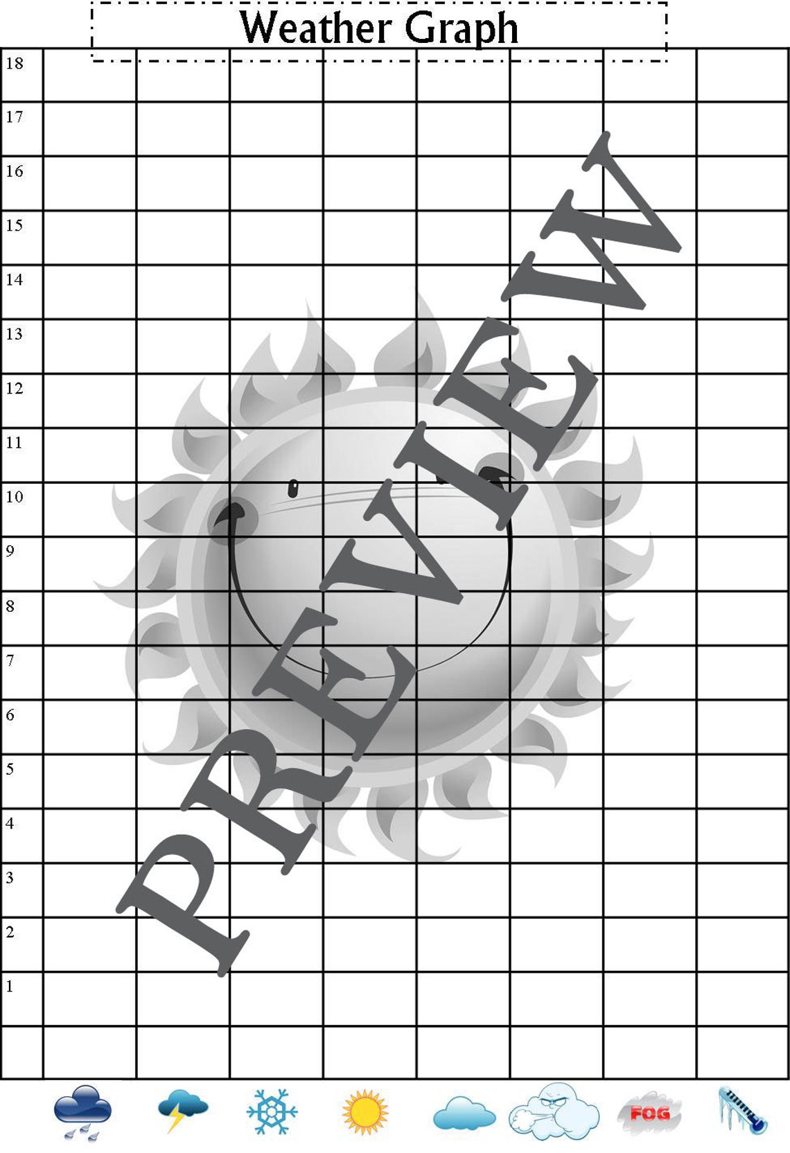 Weather Charts and Graphing Worksheets Weather Printables and ...