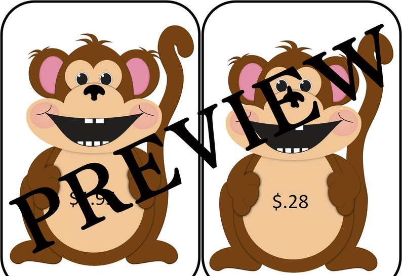 Feed the Monkey Money Game – Printable Coin Counting & Value Matching ...