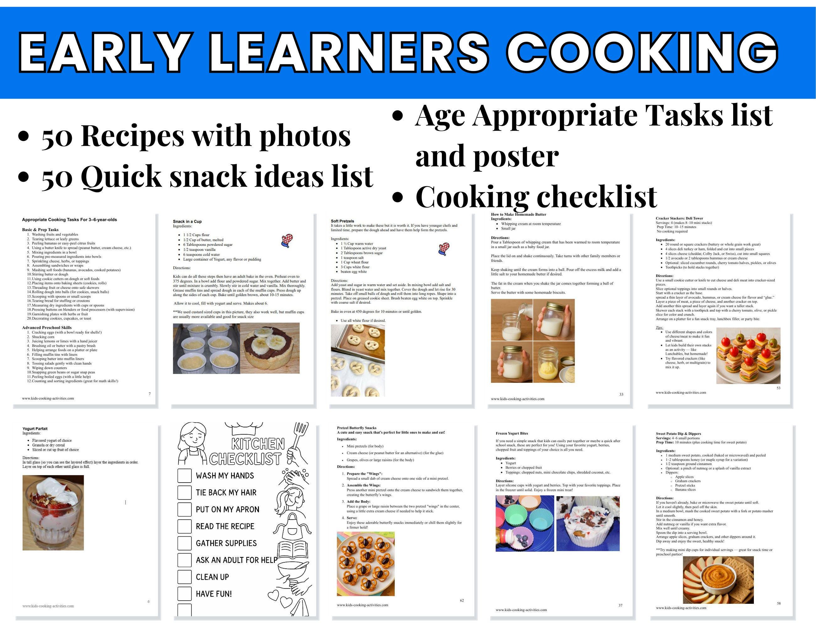 Early Learning Cooking Activities-50 Class Cooking Recipes & Snack ...