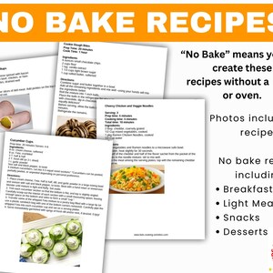 No-bake Cookbook for Kids: 70 Easy Recipes (digital Download) - Etsy