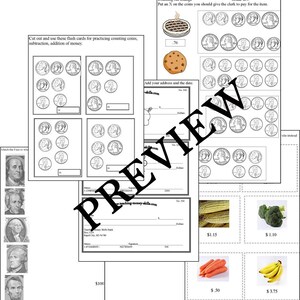 Teaching Money Skills – Printable Money Math Workbook for Prek–6th ...