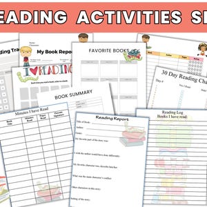 Reading Activities and Logs Printable Pack – Worksheets, Bookmarks ...