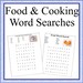 Food Word Searches and Cooking Theme Word Searches - Etsy UK