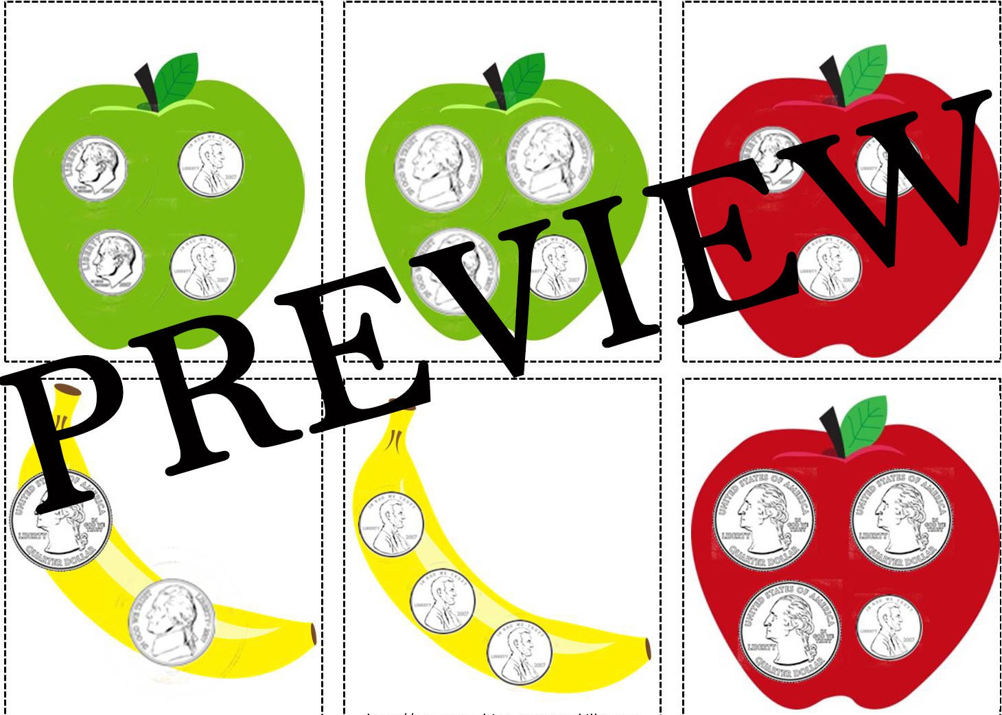 Feed the Monkey Money Game – Printable Coin Counting & Value Matching ...