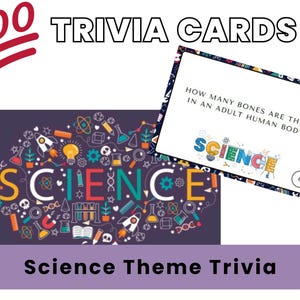 Science Theme Trivia Cards – 100 Printable Science Questions & Facts - Etsy