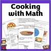 Cooking With Math- Middle School Math and Cooking Activities- Students ...