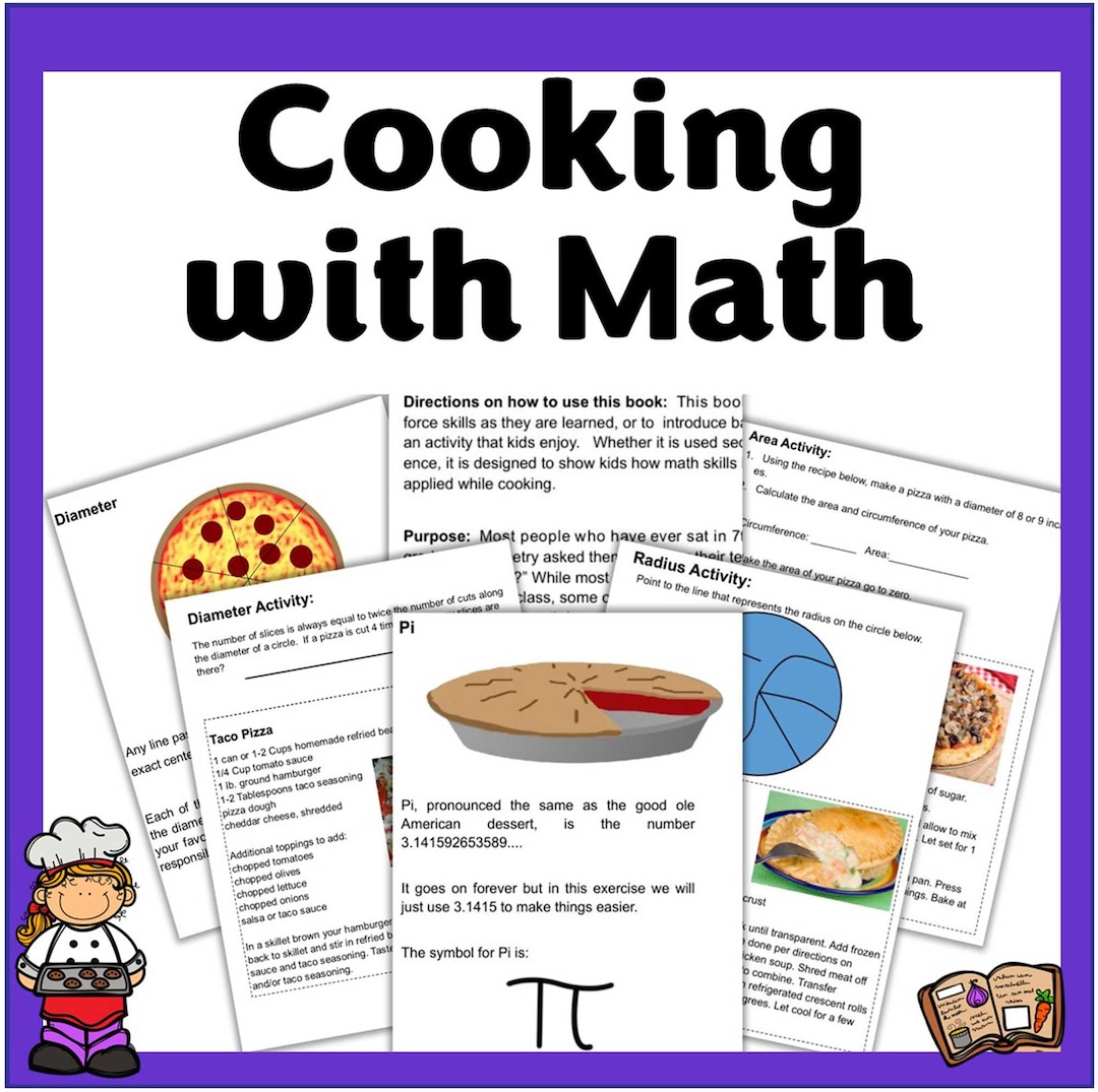 Cooking With Math- Middle School Math and Cooking Activities- Students ...