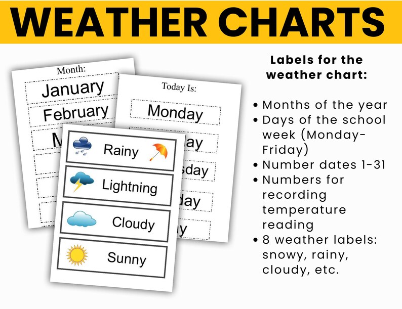 Weather Charts and Graphing Worksheets – Printable Weather Reports ...
