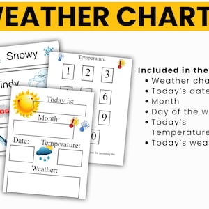 Weather Charts and Graphing Worksheets – Printable Weather Reports ...