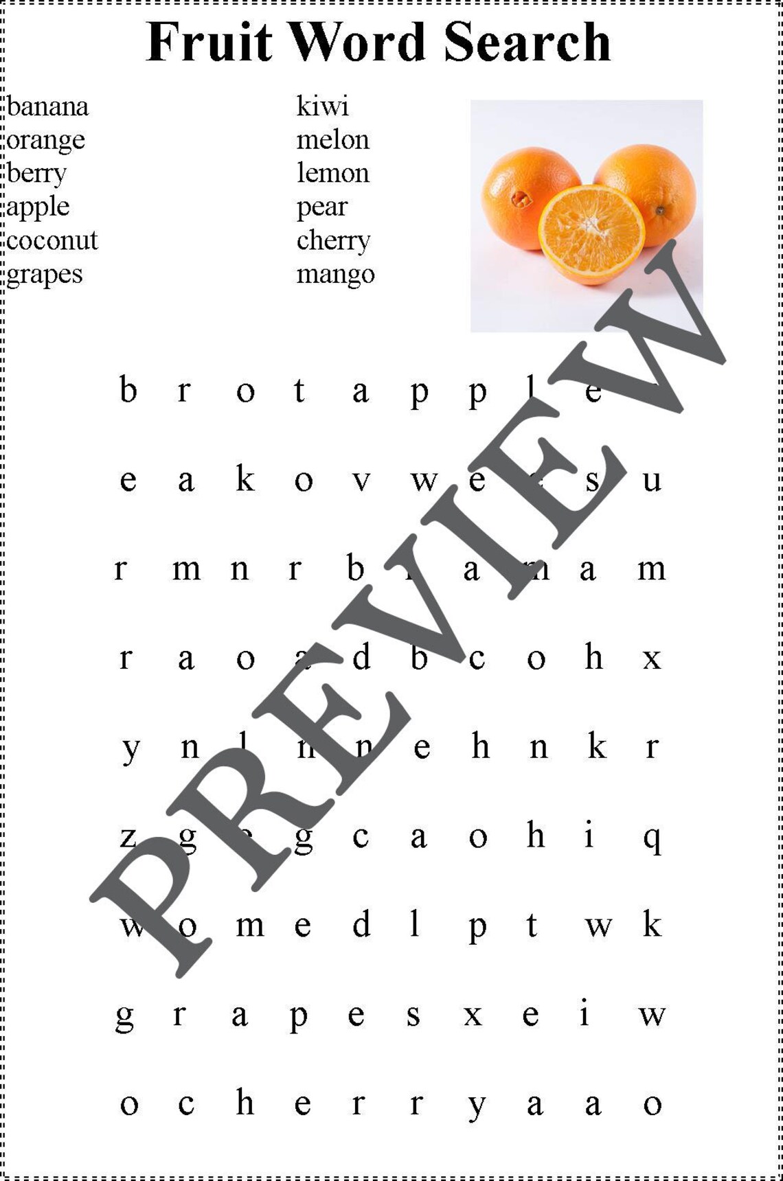 Food Word Searches and Cooking Theme Word Searches - Etsy UK