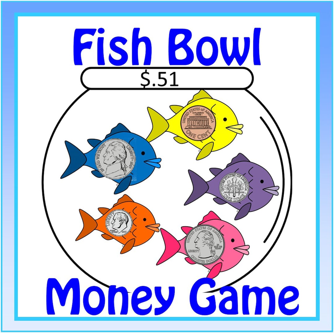 Fish Bowl Counting Coins Money Game – Printable Coin Counting Activity ...