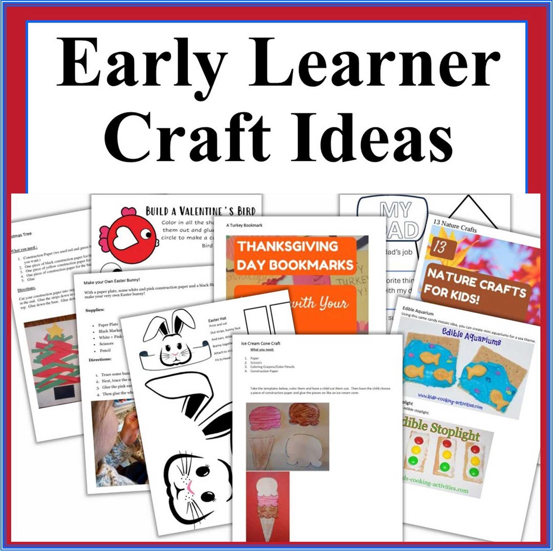 Preschool Craft Ideas 28 Early Learning Craft Projects and More Edible ...