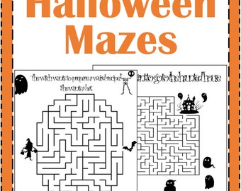 Fun and Challenging Mazes for Kids 10 Printable Worksheets - Etsy