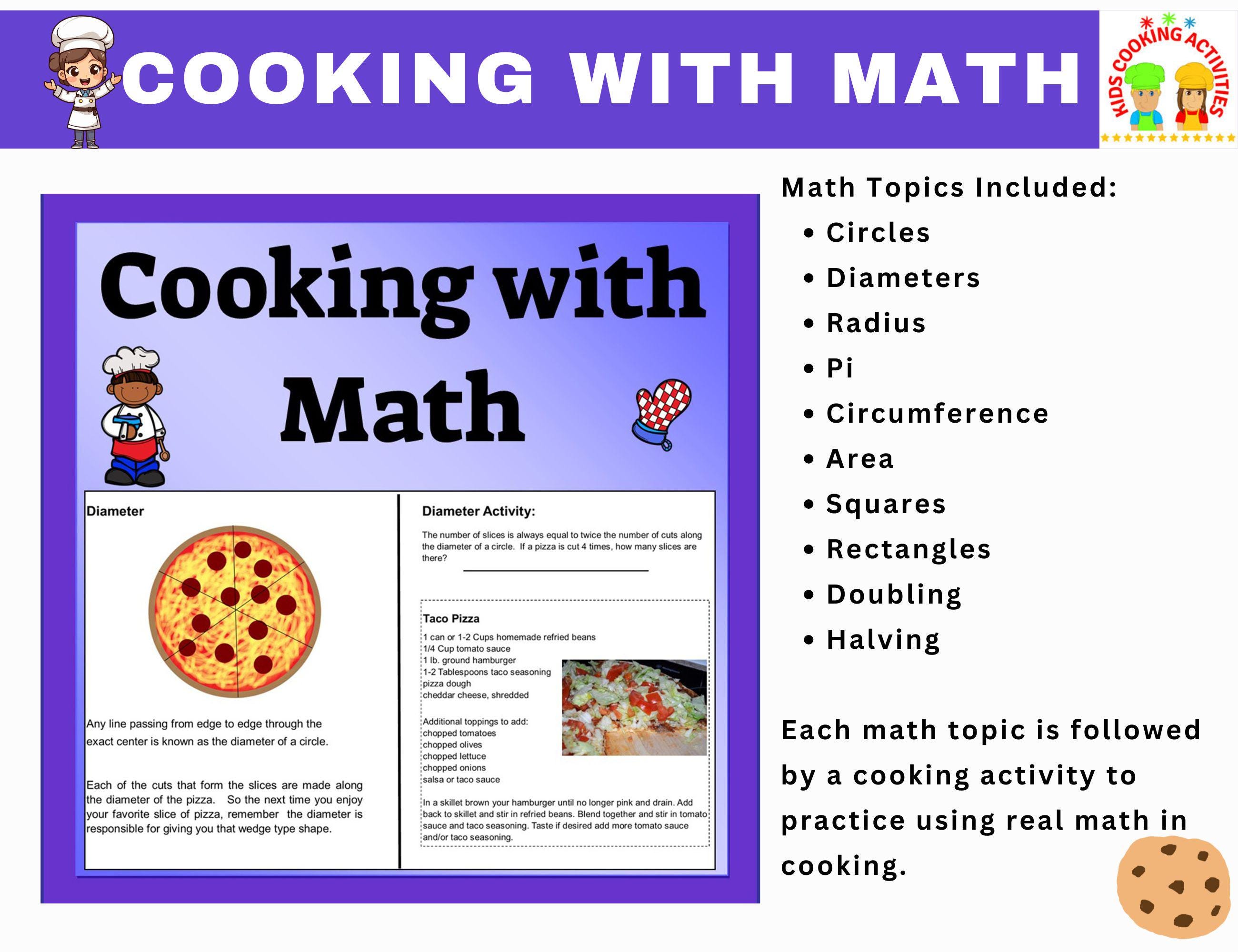 Cooking With Math- Middle School Math and Cooking Activities- Students ...