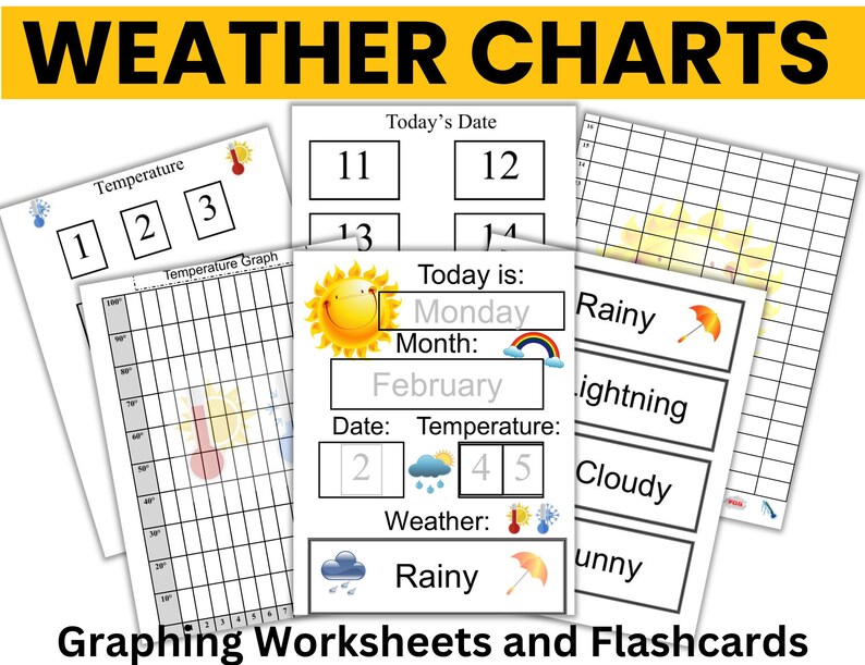 Weather Charts and Graphing Worksheets – Printable Weather Reports ...