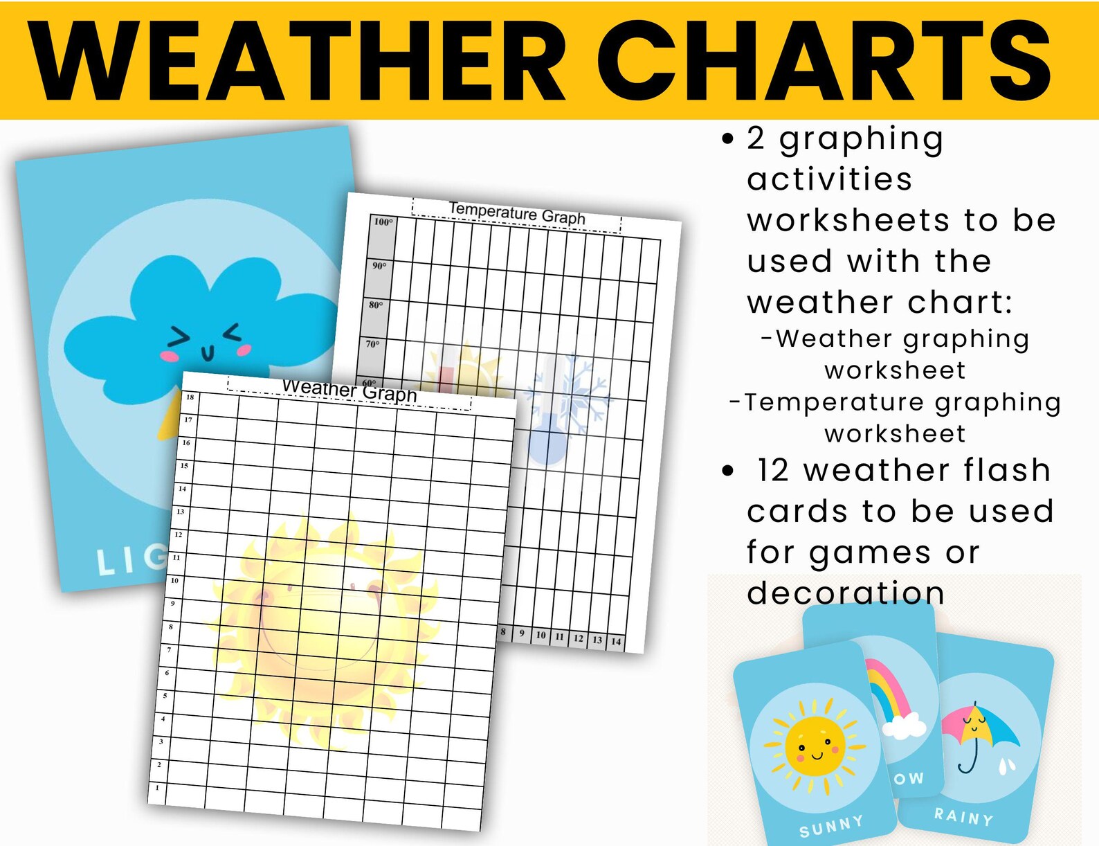 Weather Charts and Graphing Worksheets – Printable Weather Reports ...