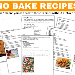 No-bake Cookbook for Kids: 70 Easy Recipes (digital Download) - Etsy