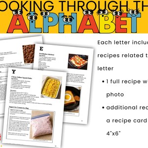 Kids Cooking With the Alphabet: A-Z Recipe & Coloring Activities ...