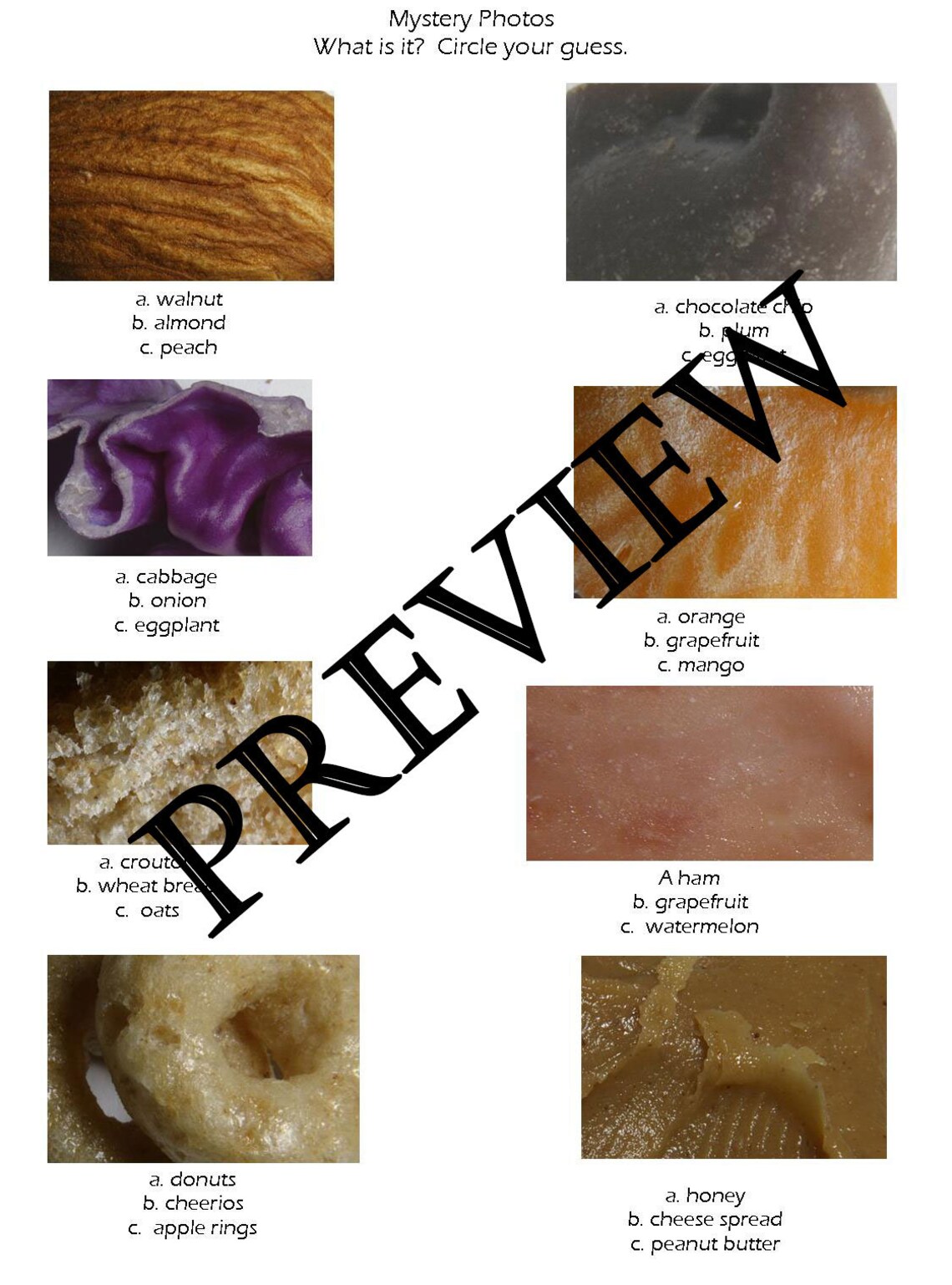 Fun With Food Coloring Activity Book Food Theme Cooking Printables and ...