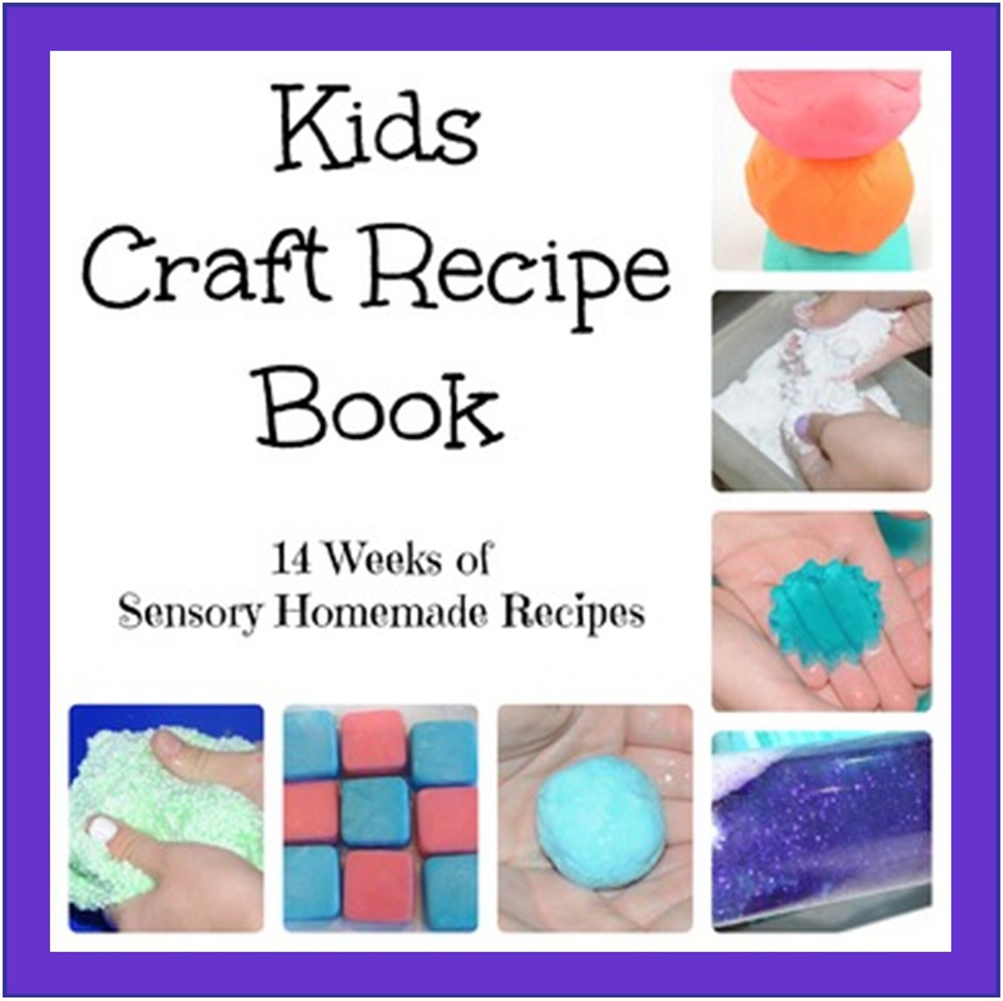Kids Craft Recipe Book-14 Weeks of Sensory Homemade Recipes - Etsy