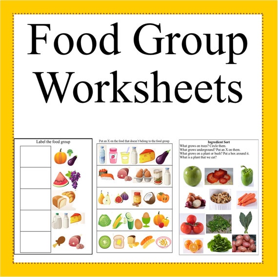 Healthy Foods For Kids Worksheets