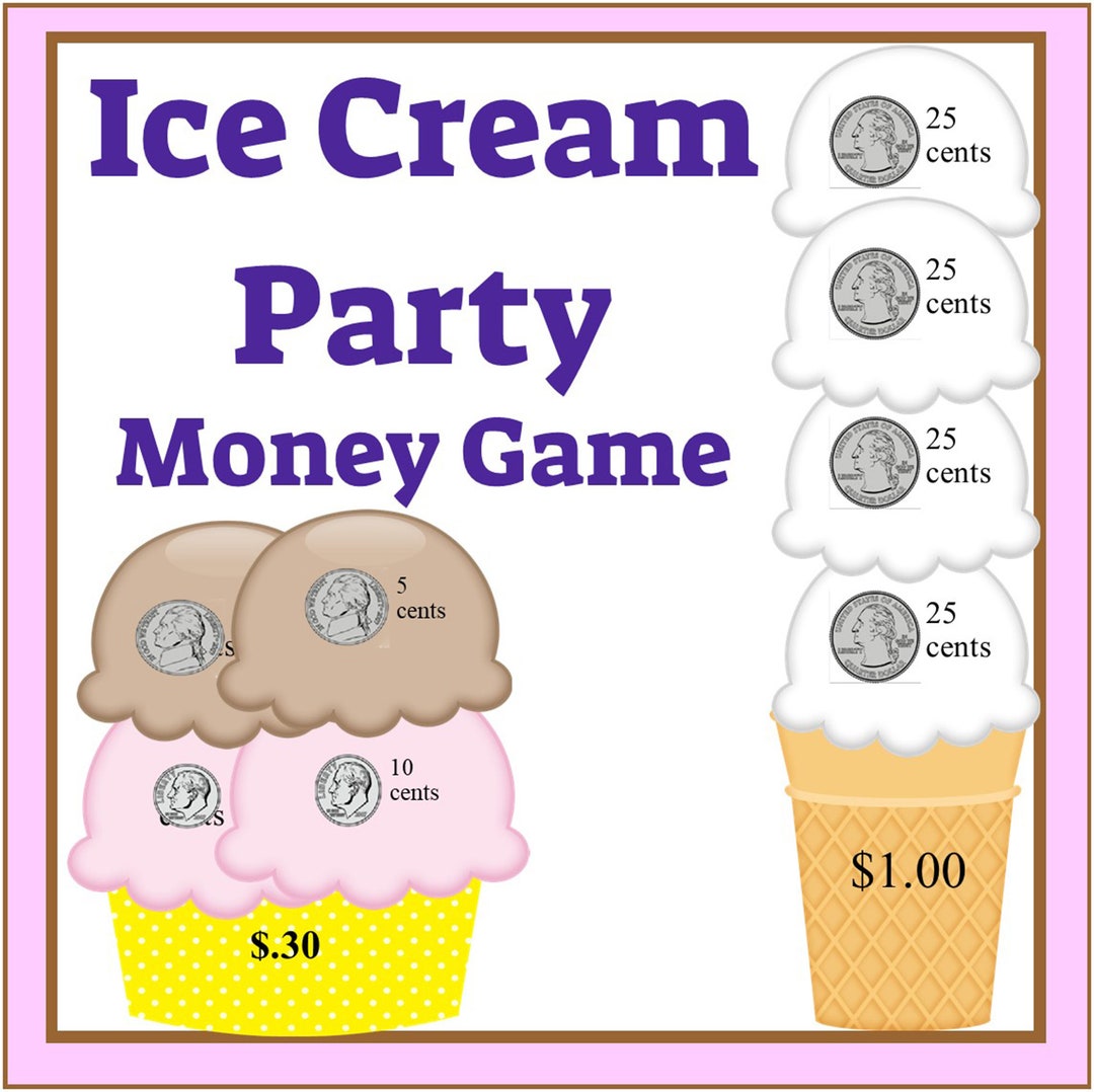 Ice Cream Party Money Game – Practice Counting Money With a Sweet Twist ...
