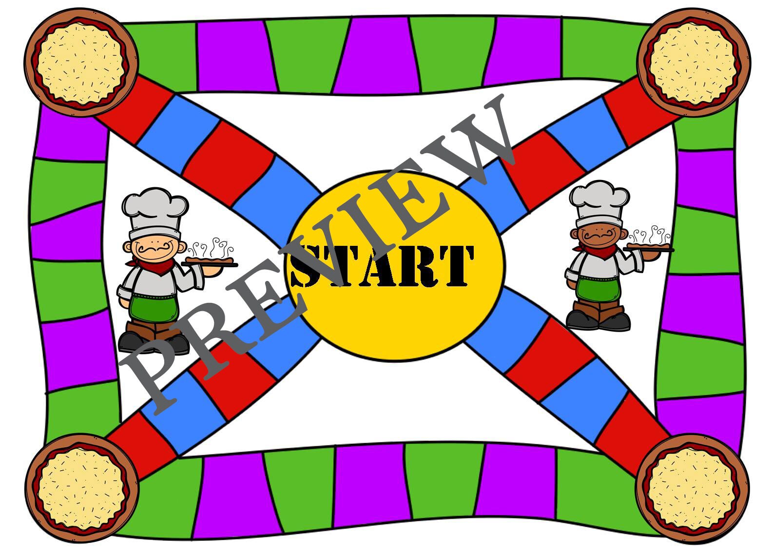 Pizza Shop Money Game Printable Board Game Adding and Subtracting Money ...