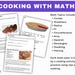 Cooking With Math- Middle School Math and Cooking Activities- Students ...