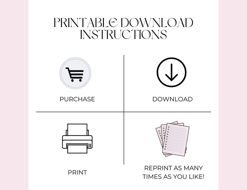 Habit Trackers – 50 Printable Monthly Tracker Sheets in Color - Black ...