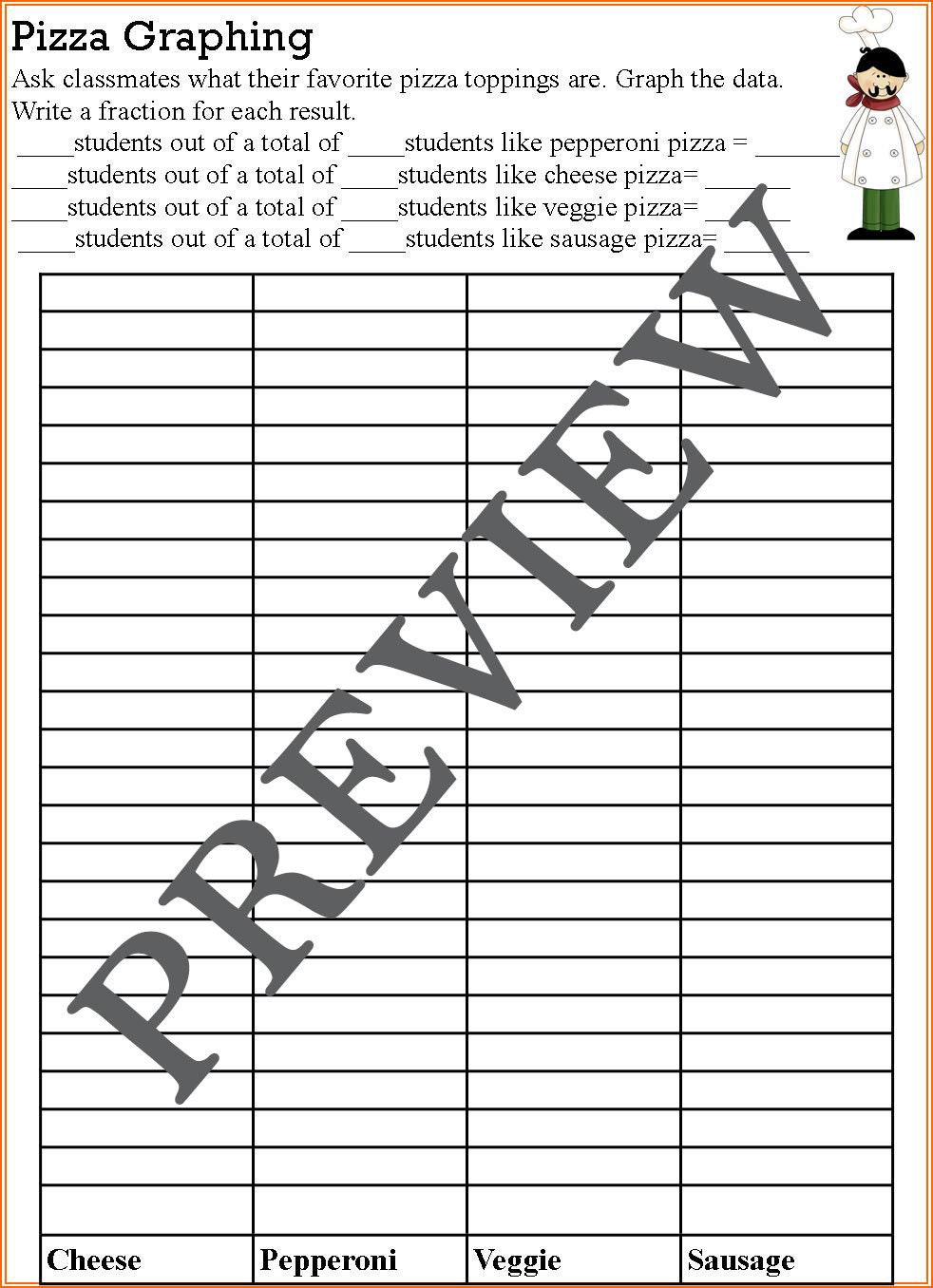 Pizza Fractions Math Worksheets and Cooking Activity Math Printables - Etsy