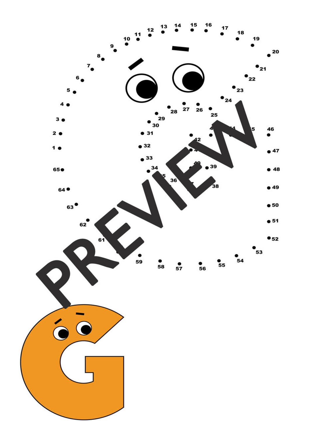 Alphabet Dot to Dot Coloring Pages Dot to Dot Worksheets - Etsy