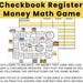 Checkbook Register Money Math Game – Printable Financial Literacy Board ...