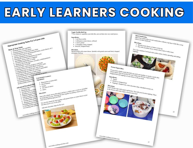 Early Learning Cooking Activities-50 Class Cooking Recipes & Snack ...