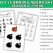 Seasonal Theme Early Learning Worksheets – 50 Printable Pages for ...