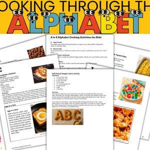Kids Cooking With the Alphabet: A-Z Recipe & Coloring Activities ...