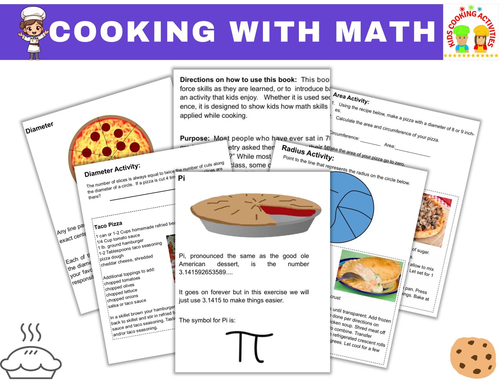 Cooking With Math- Middle School Math and Cooking Activities- Students ...