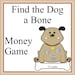 Find a Dog a Bone Money Math Game Printable Money Skills Games - Etsy