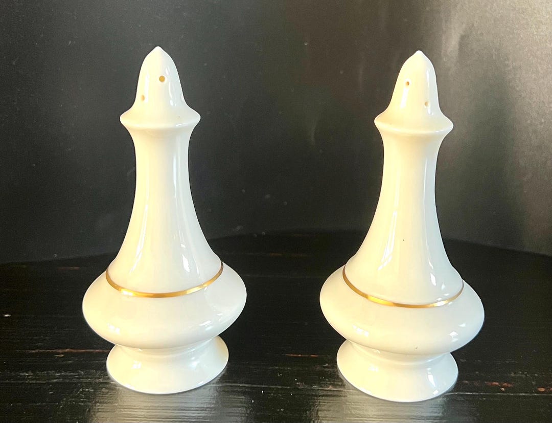 Lenox Regency Salt and Pepper Shaker Set - Etsy