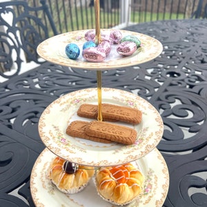 3 Tier Cake Stand by JYOTO Occupied Japan for Afternoon Tea (vintage ...