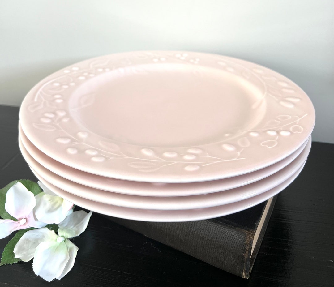 Italian Pink Dinner Plates by TRE Ci (set of 4 Plates) - Etsy
