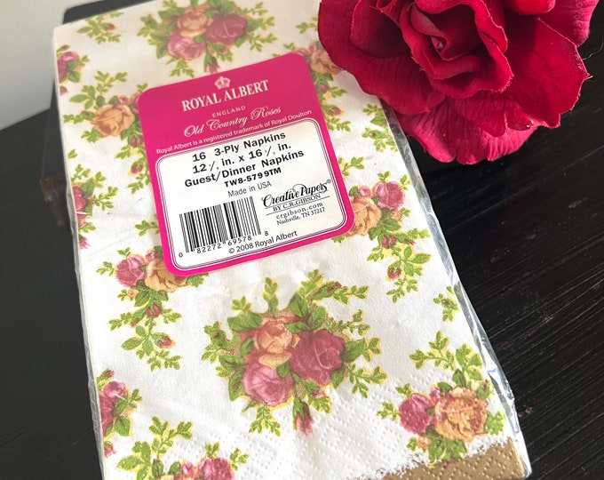 1-pak of Royal Albert Old Country Roses Napkins - Etsy