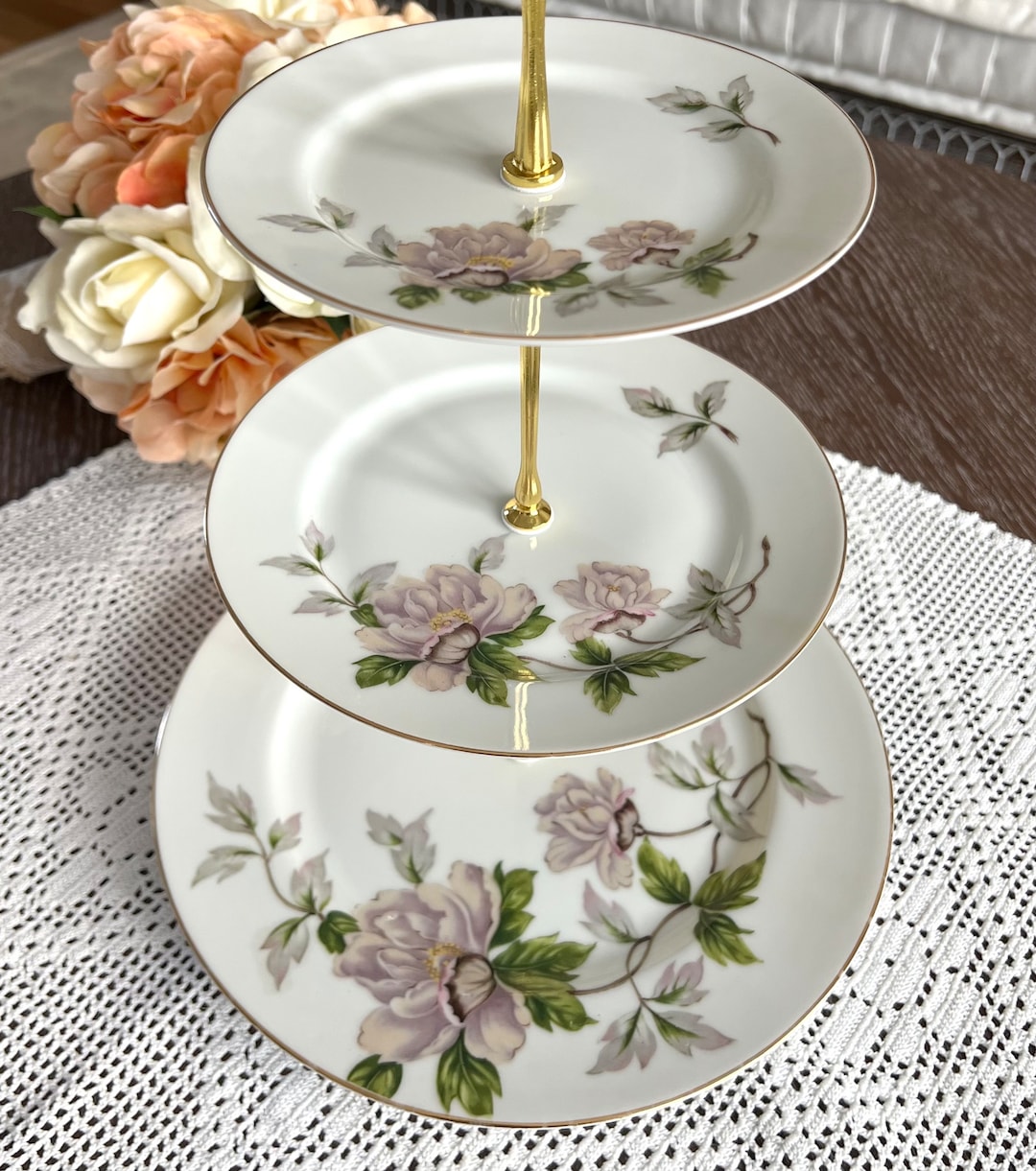3 Tier Cake Stand ONLY by Se-yei (peony) for Afternoon Tea (vintage ...